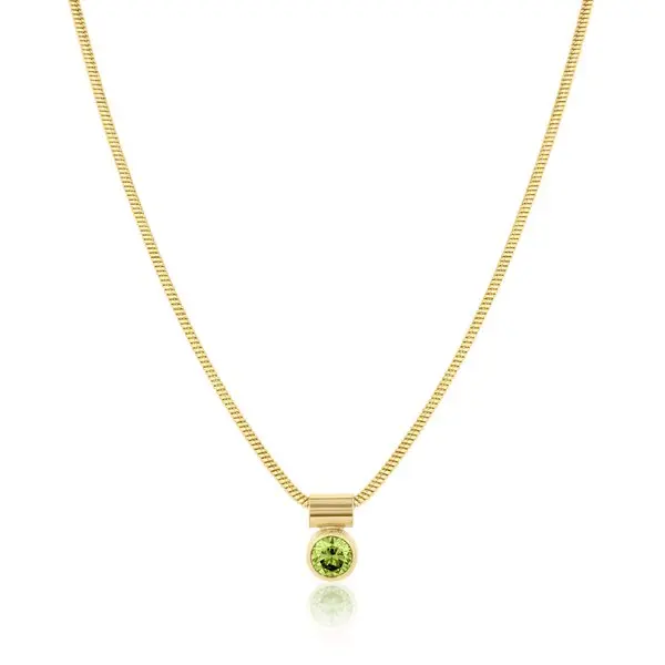 SET & STONES Ellie August Birthstone Necklace - Gold