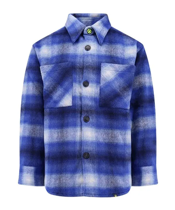 BARROW Logo Printed Checked Shirt