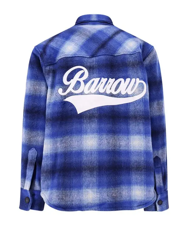 BARROW Logo Printed Checked Shirt