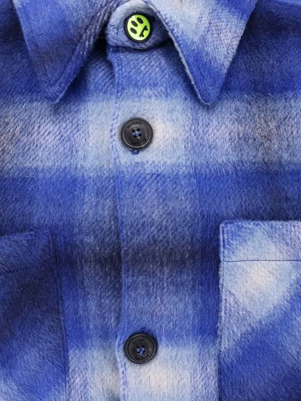 BARROW Logo Printed Checked Shirt
