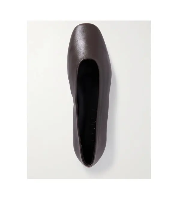 AeydĒ Square-toe Leather Flats