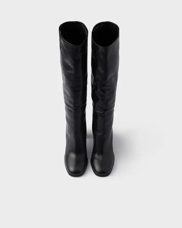 Prada Block-heeled Knee-high Boots