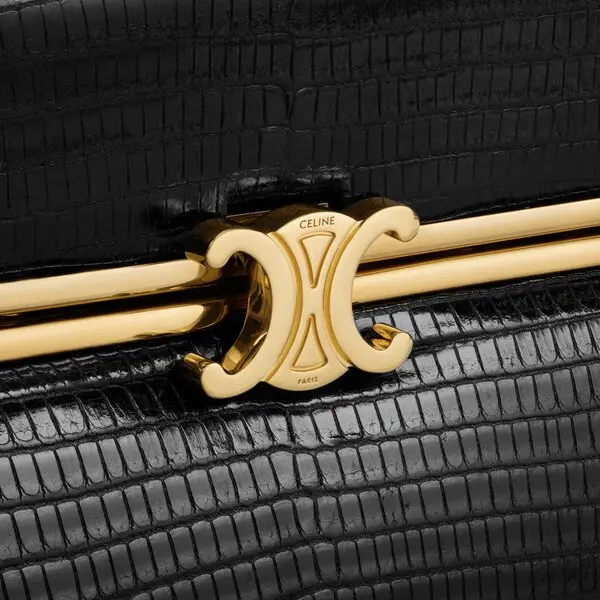 Celine Triomphe Frame Lizard Bag