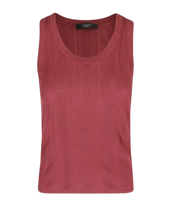 Max Mara Sleeveless Jumper - Red