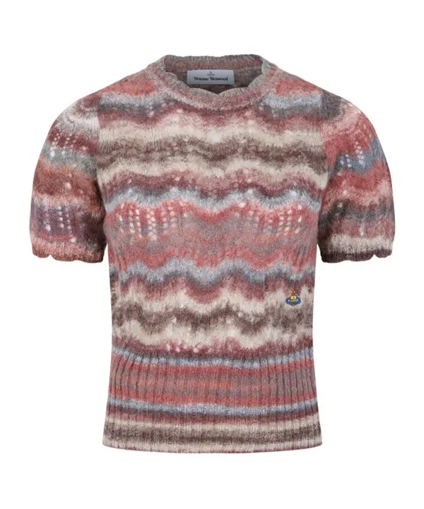 VIVIENNE WESTWOOD Textured Knit Knitted Top