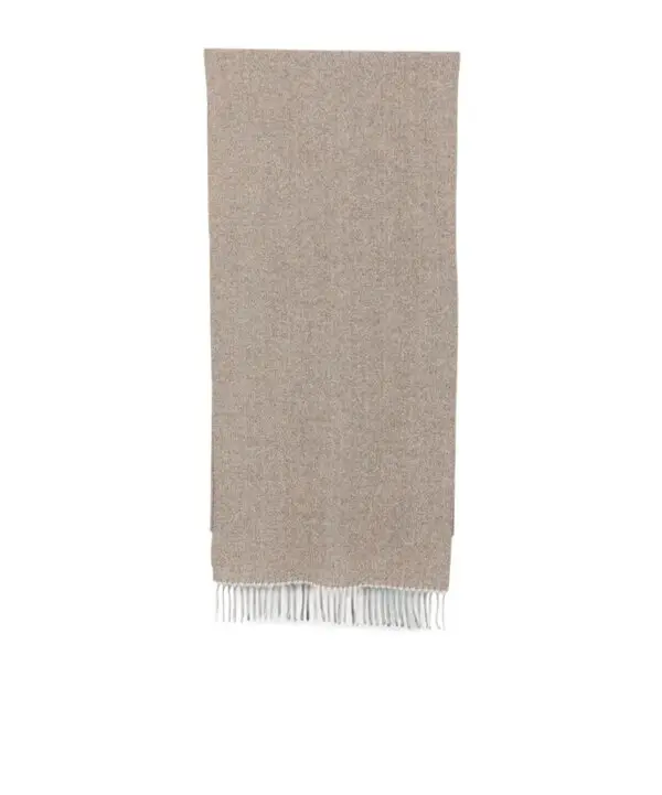 D'ANIELLO Herringbone-pattern Fringed Scarf - No