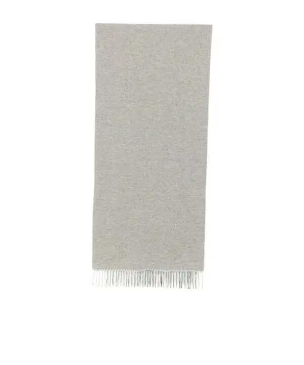 D'ANIELLO Herringbone-patterned Fringed Scarf
