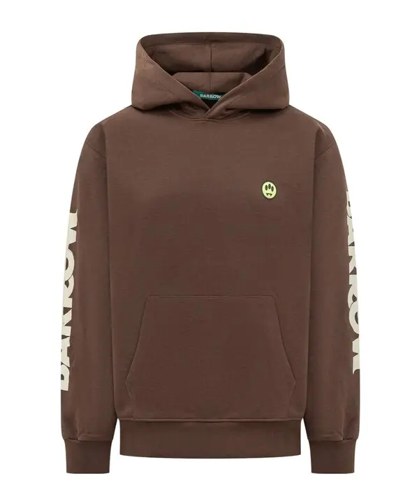 BARROW Logo Print Hooded Sweatshirt