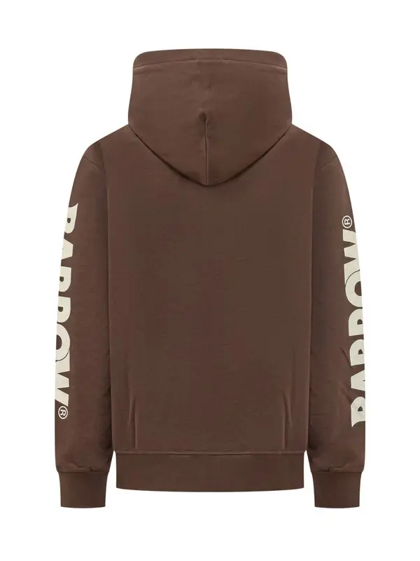 BARROW Logo Print Hooded Sweatshirt