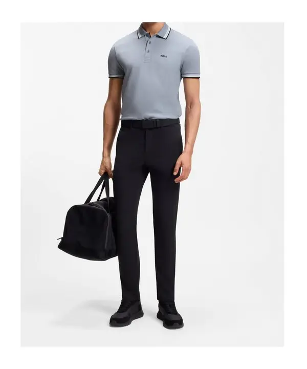 Hugo Boss Paddy Logo-embroidered Tipped Polo Shirt