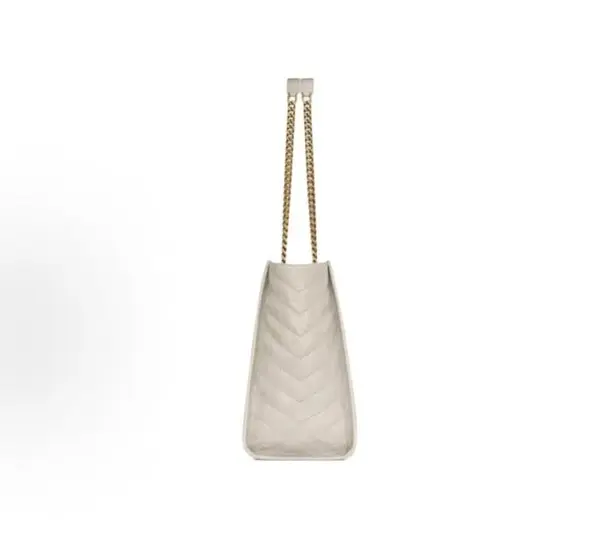 Saint Laurent Niki Chevron-quilted Tote Bag - White