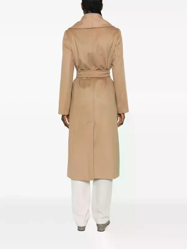 Max Mara Belted Shawl-collar Coat - Neutrals