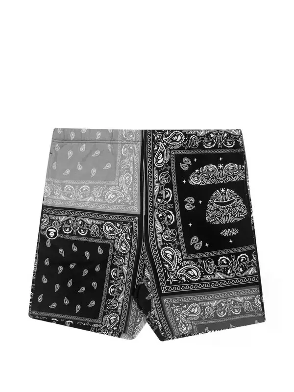 AAPE BY *A BATHING APE Moonface Bandana-print Shorts