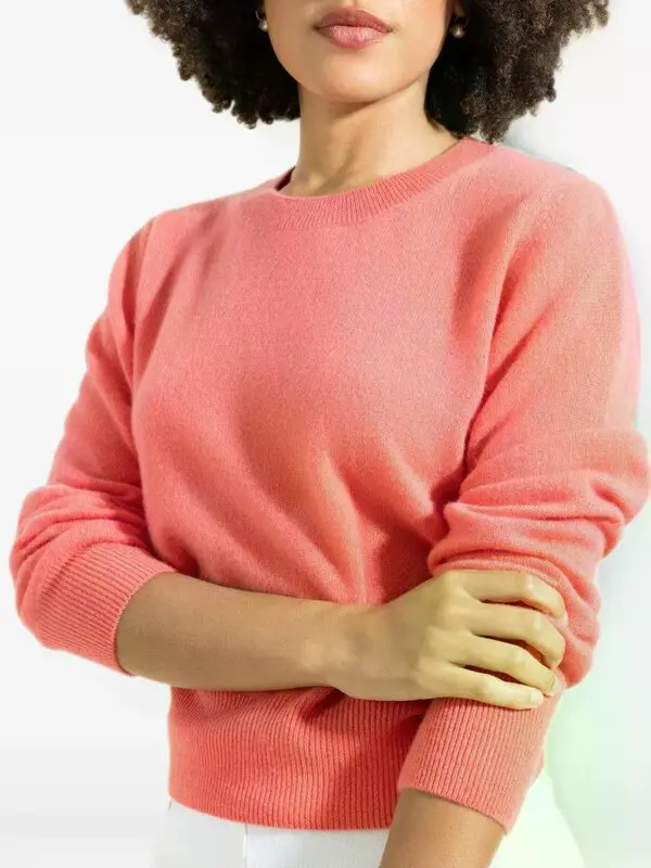 Misha Collection Cashmere Fine Knit Crew Neck Sweater
