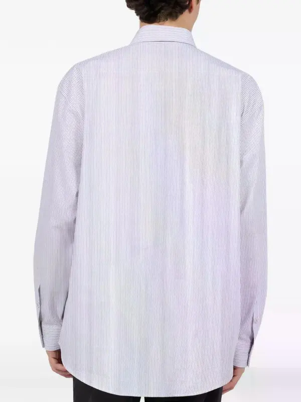 Roberto Cavalli Embroidered-detail Stripe Shirt