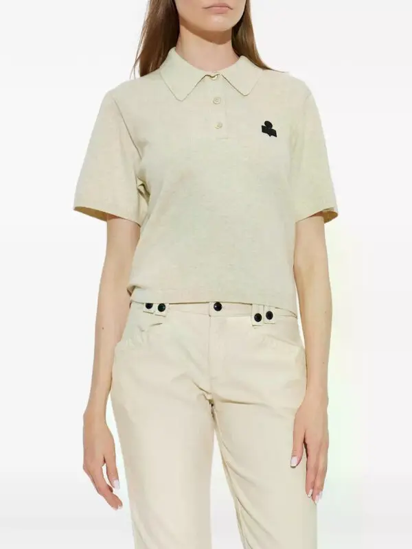 MARANT ETOILE Althea Logo-patch Polo Shirt