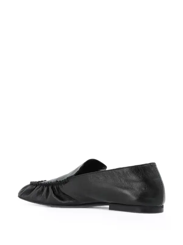 ALOHAS Gabe Ruched Leather Loafers