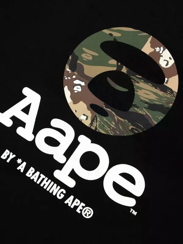 AAPE BY *A BATHING APE Camouflage Moon Face Logo Sweater