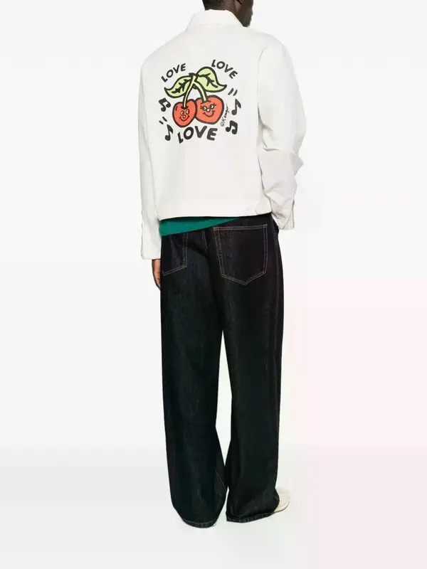 Kenzo Graphic Print Zip-up Jacket