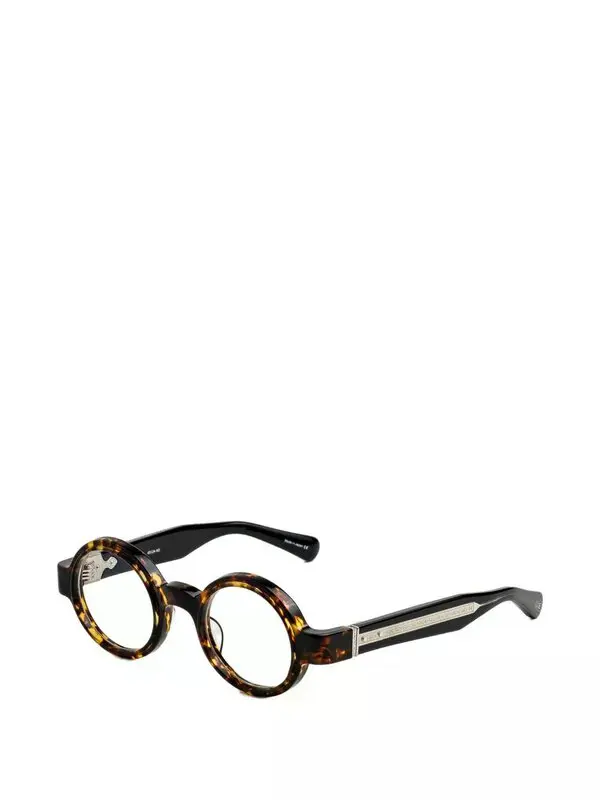 Matsuda Tortoiseshell Effect Round Frame Eyeglasses