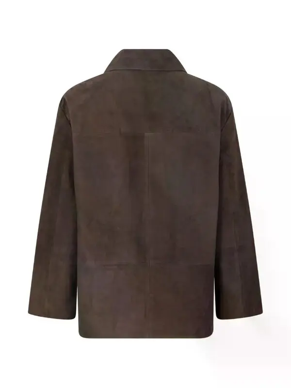 Max Mara Suede Spread Collar Jacket