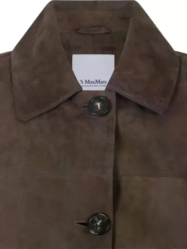 Max Mara Suede Spread Collar Jacket