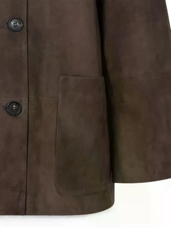 Max Mara Suede Spread Collar Jacket