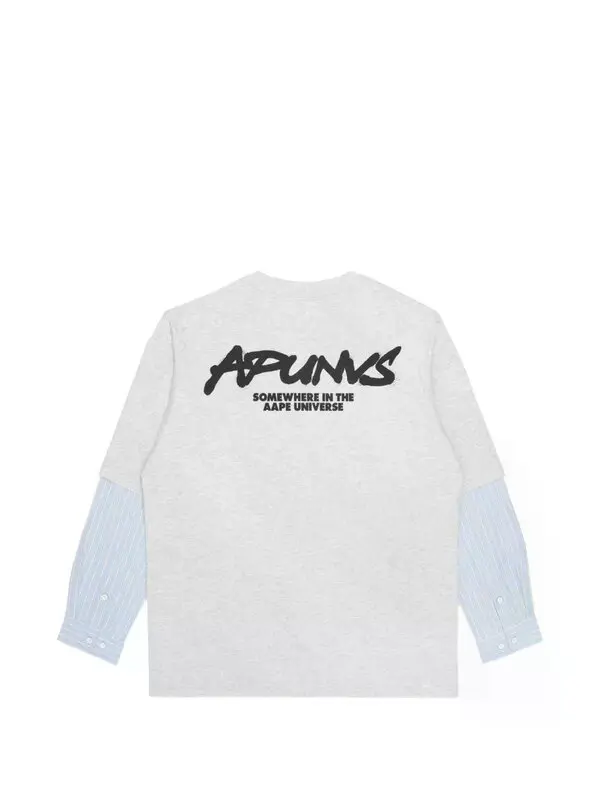 AAPE BY *A BATHING APE Moonface Panelled Layered T-shirt