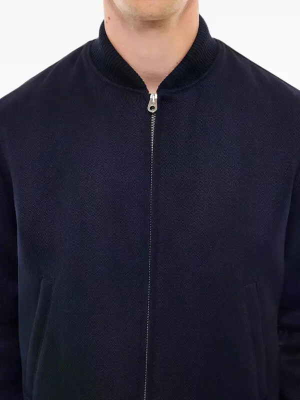 FURSAC Zip-up Bomber Jacket With Ribbed Trim