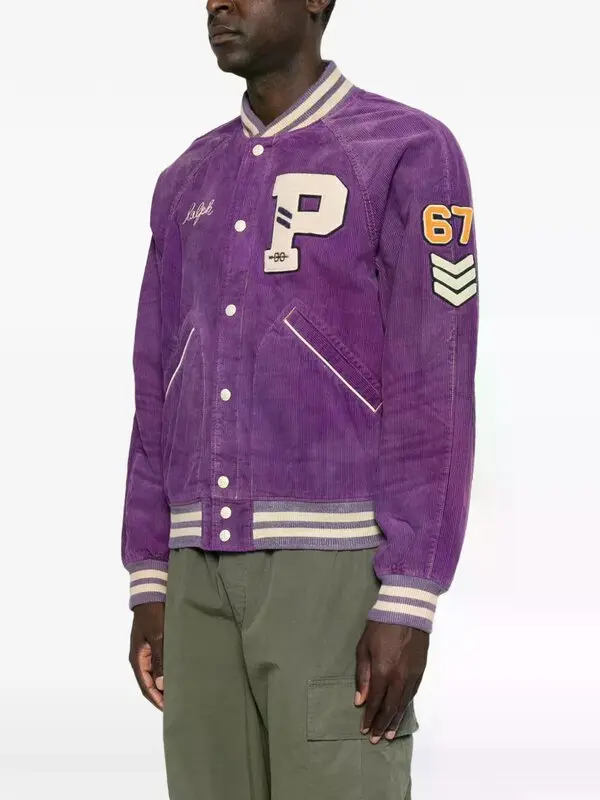Polo Ralph Lauren Corduroy Logo Patch Varsity Jacket