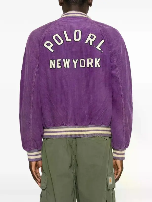 Polo Ralph Lauren Corduroy Logo Patch Varsity Jacket