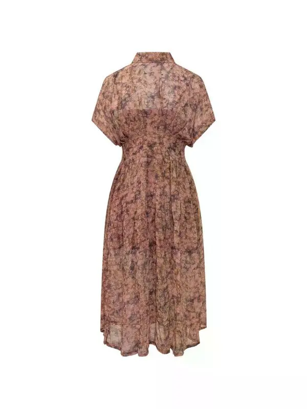 Ba&sh Adena Floral Print Midi Dress