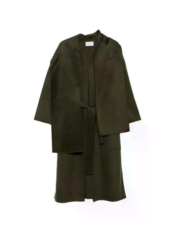 THE DYNAMIS STUDIO Scarf-detail Belted Coat