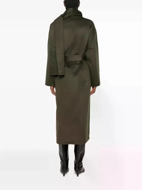 THE DYNAMIS STUDIO Scarf-detail Belted Coat