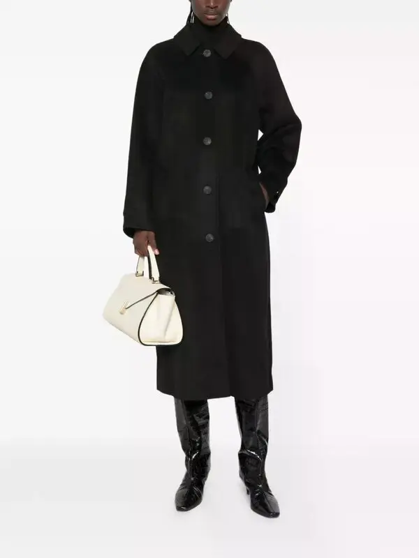 THE DYNAMIS STUDIO Raglan-sleeve Button-down Coat
