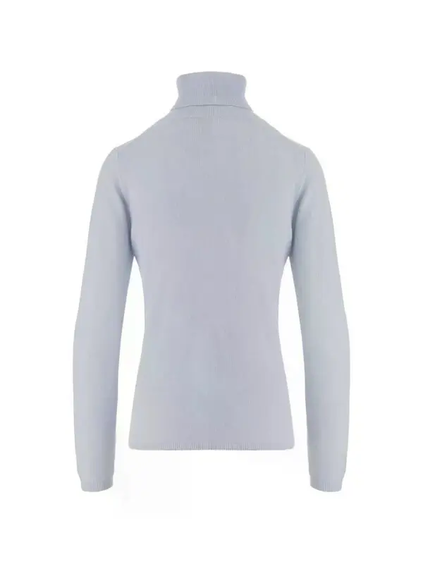 ALLUDE Ribbed-trim Turtleneck Sweater - Blue