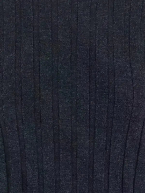 ALLUDE Ribbed-knit Crew-neck Sweater