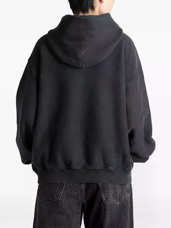 Alexander Wang Graphic Print Pouch Pocket Hoodie