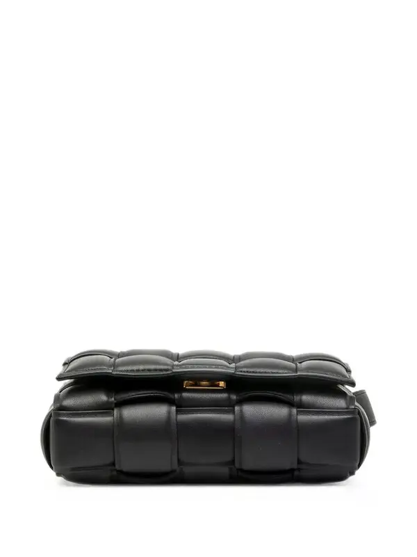Bottega Veneta Small Nappa Intrecciato Padded Cassette Crossbody Bag - Black