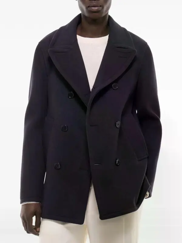 FURSAC Double-breasted Wool Blend Coat