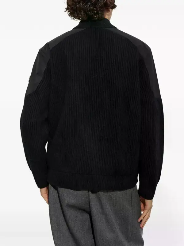 Moose Knuckles Ribbed-knit Panelled Puffer Jacket