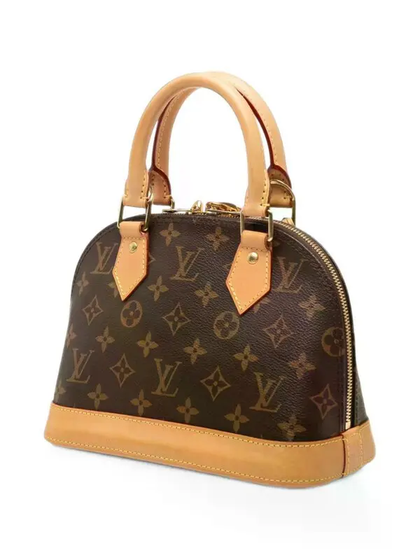 LOUIS VUITTON 2010-2026 Monogram Alma Bb Satchel - Brown