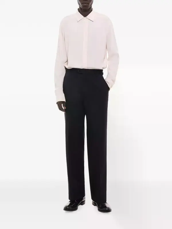 FURSAC Concealed-front Classic-collar Shirt
