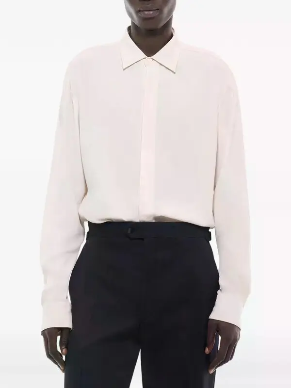 FURSAC Concealed-front Classic-collar Shirt