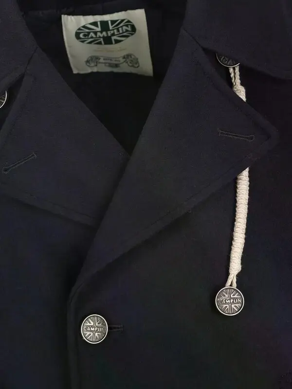 CAMPLIN Double-breasted Logo-button Coat