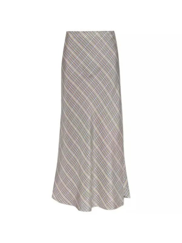 Munthe Bardot Checked Maxi Skirt