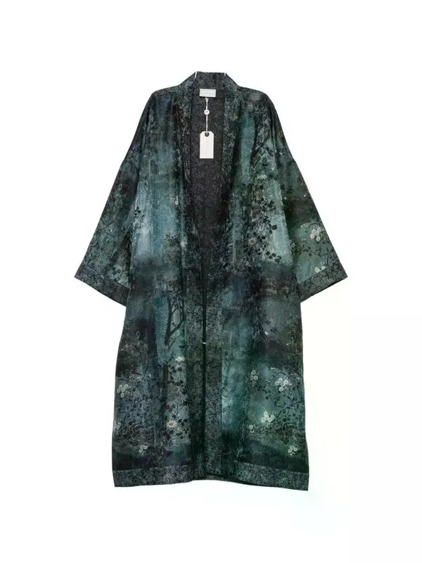 PIERRE-LOUIS MASCIA Floral-print Silk Kimono