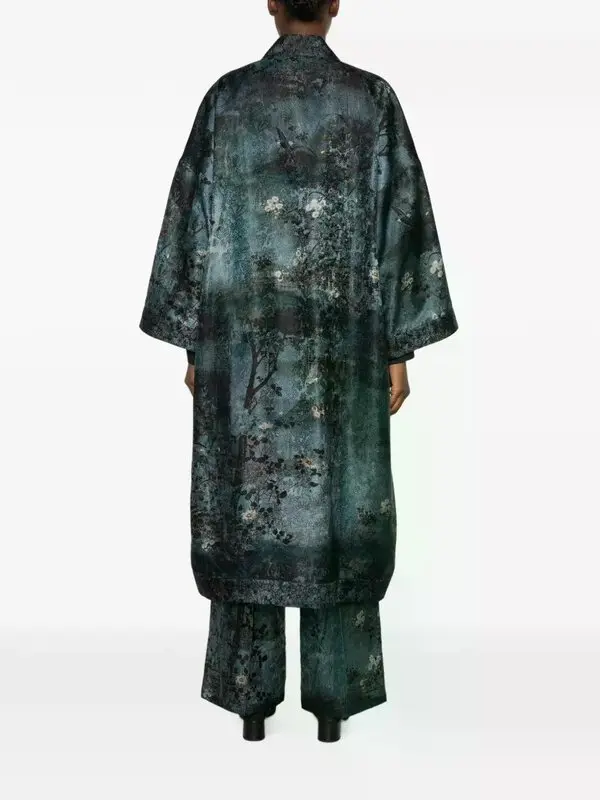 PIERRE-LOUIS MASCIA Floral-print Silk Kimono