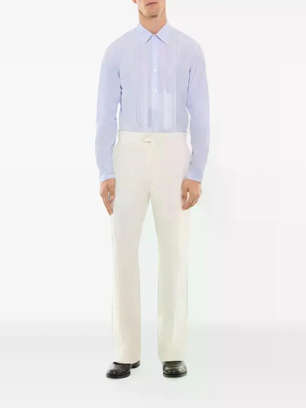 FURSAC Striped Straight-collar Shirt