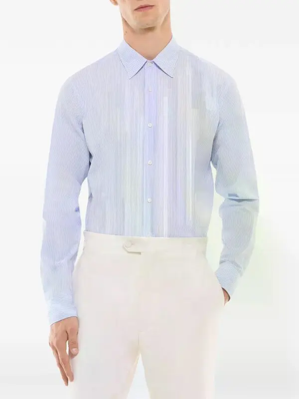 FURSAC Striped Straight-collar Shirt